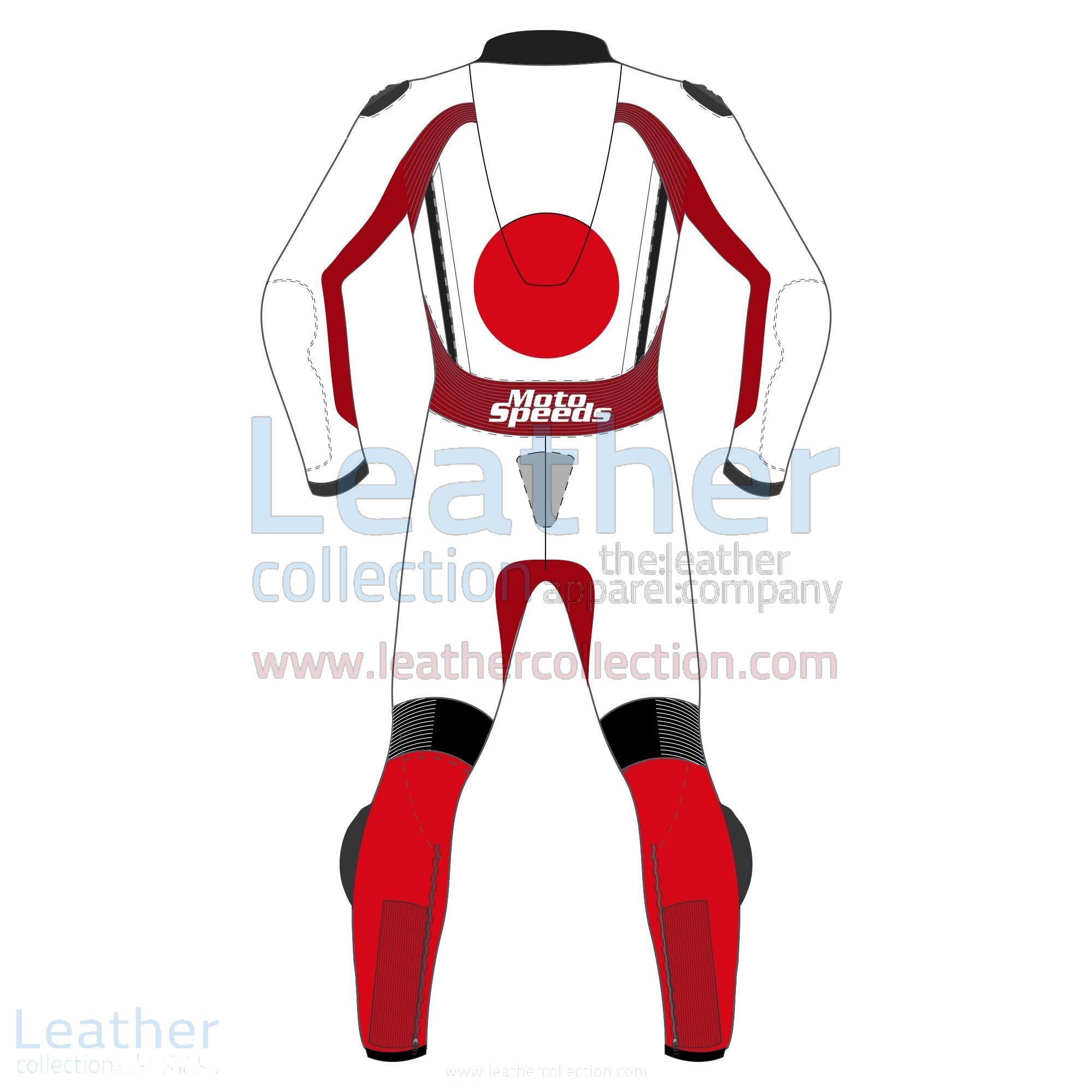 Custom Made Leather Suit Japan Flag Race Suit | Shop