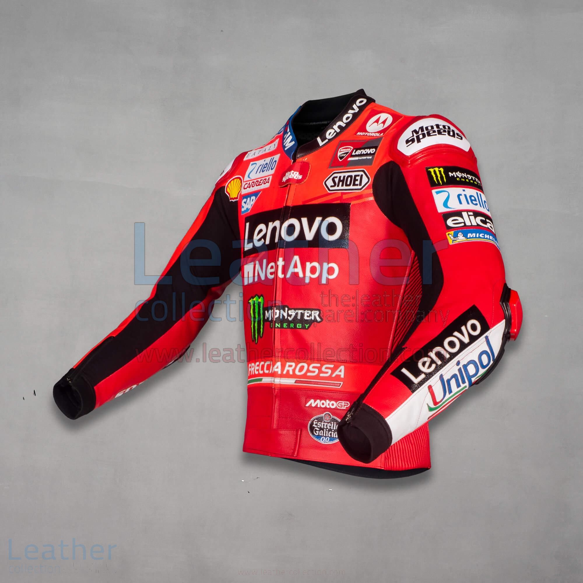 Red Leather Moto Jacket - Marc Marquez Ducati MotoGP 2025