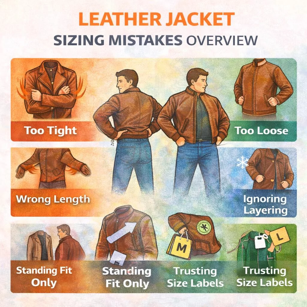 Common Leather Jacket Sizing Mistakes (And How to Avoid Them)
