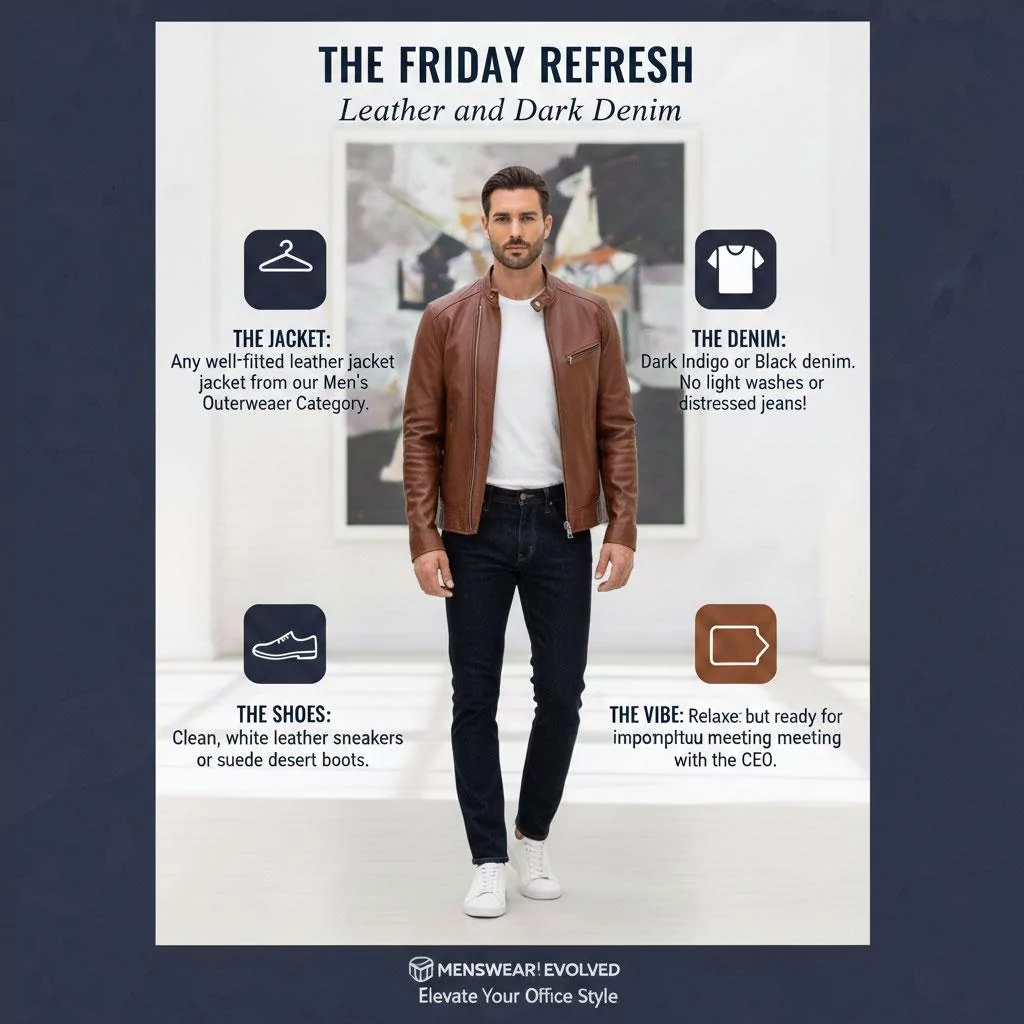 5 Ways to Style a Leather Jacket for the Office | Men’s Professional Guide
